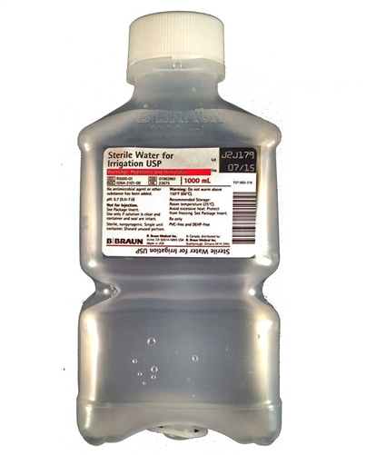 Sterile Water for Irrigation Solution (1000 mL) - B&E Medical Supply ...