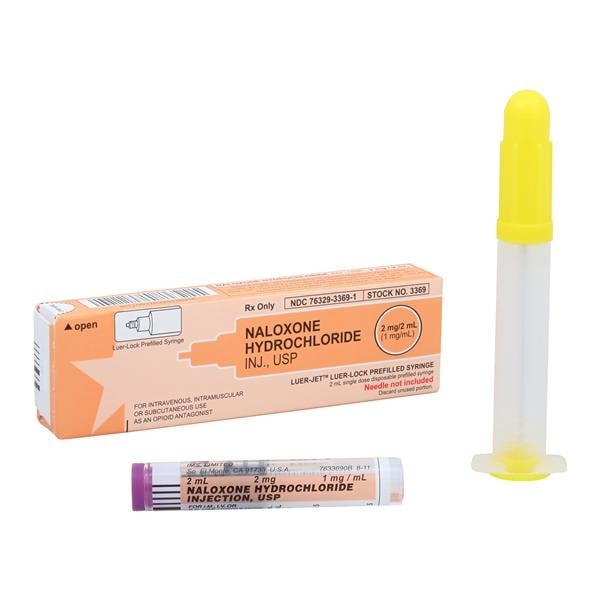 Naloxone HCl Injection 1mg/mL PFS 2mL Each - B&E Medical Supply and ...